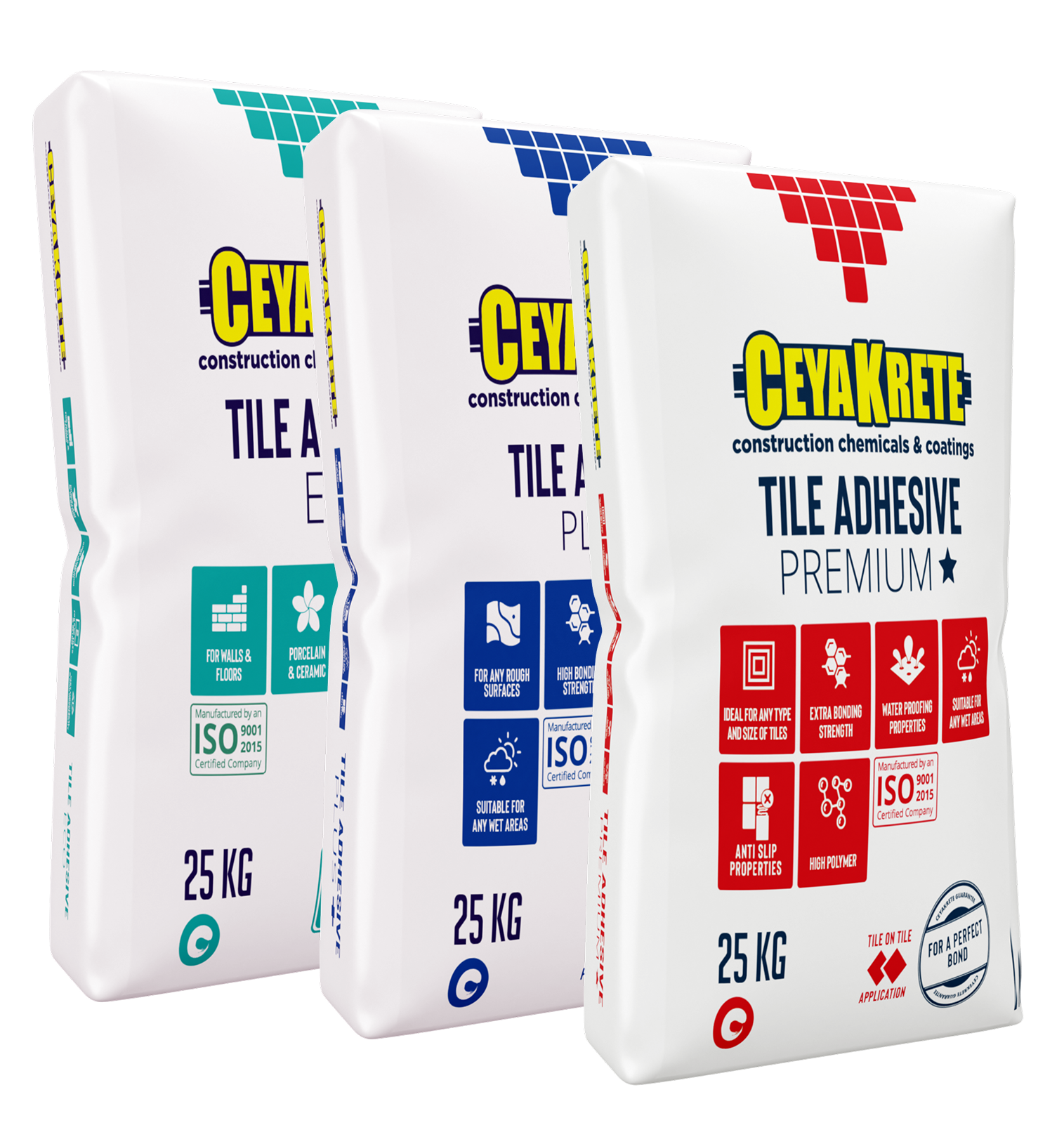 TILE ADHESIVE - 25KG - CeyaKrete - Construction Chemicals & Coatings